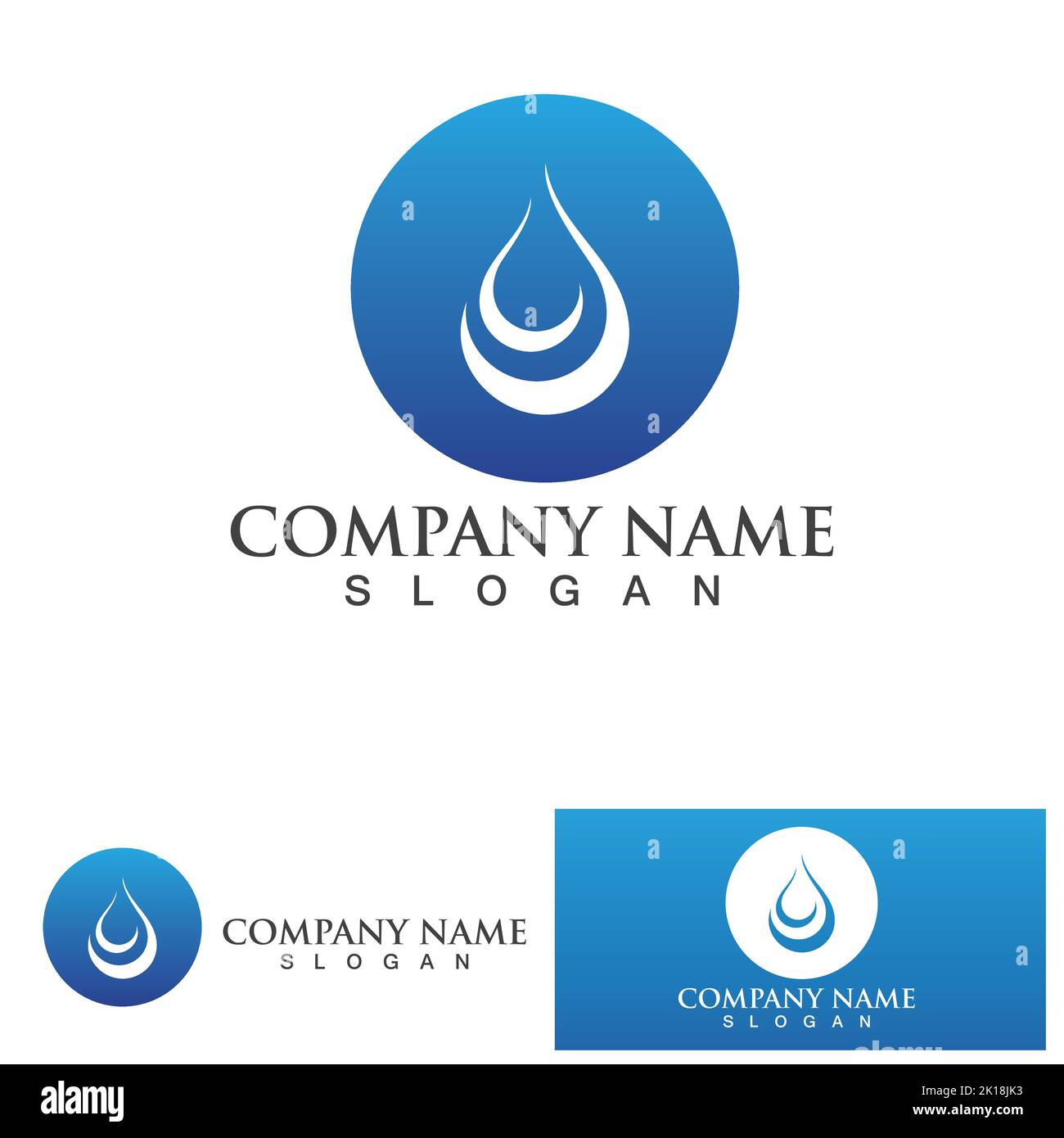Water drop Logo Template vector illustration design Stock Vector Image ...