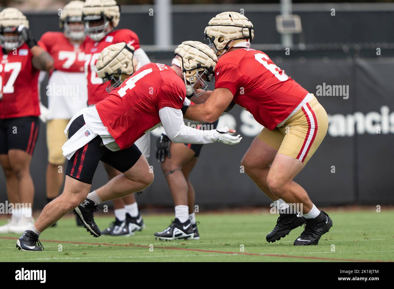 Sep 15, 2022; Santa Clara, California, USA; San Francisco 49ers center ...