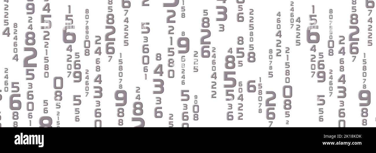 Creative and modern background with numbers Stock Photo - Alamy