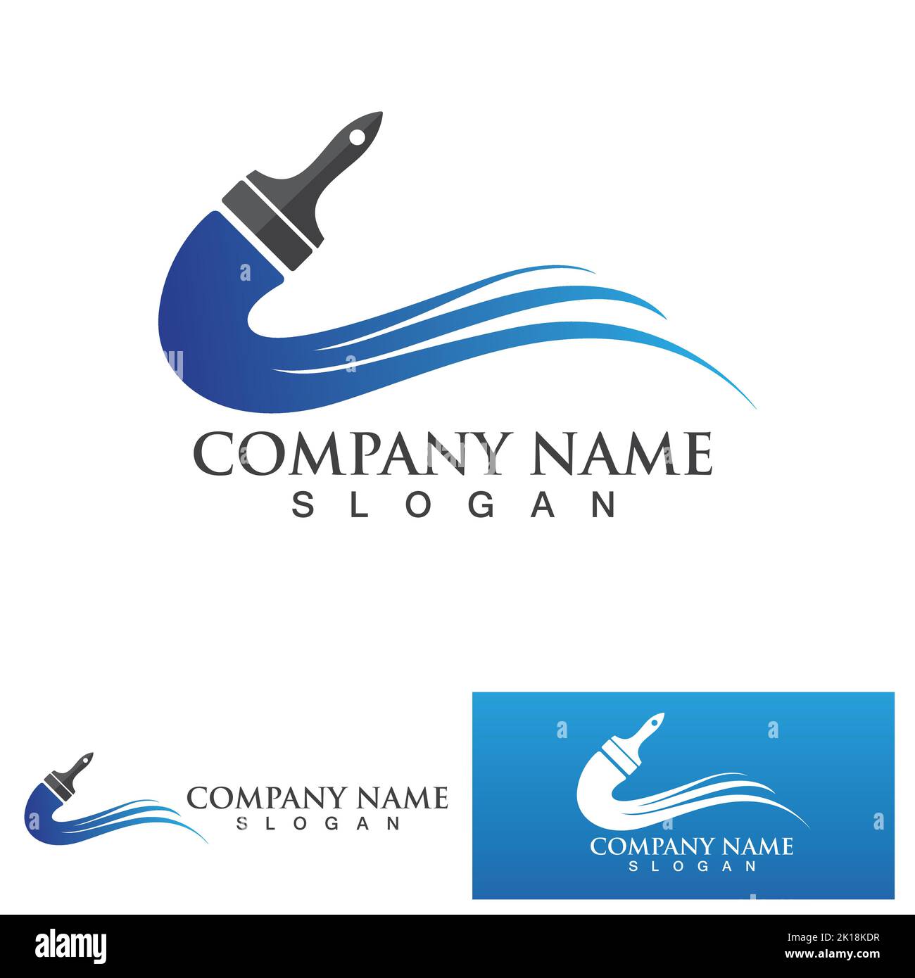 Paint brush logo and symbol Stock Vector Image & Art - Alamy