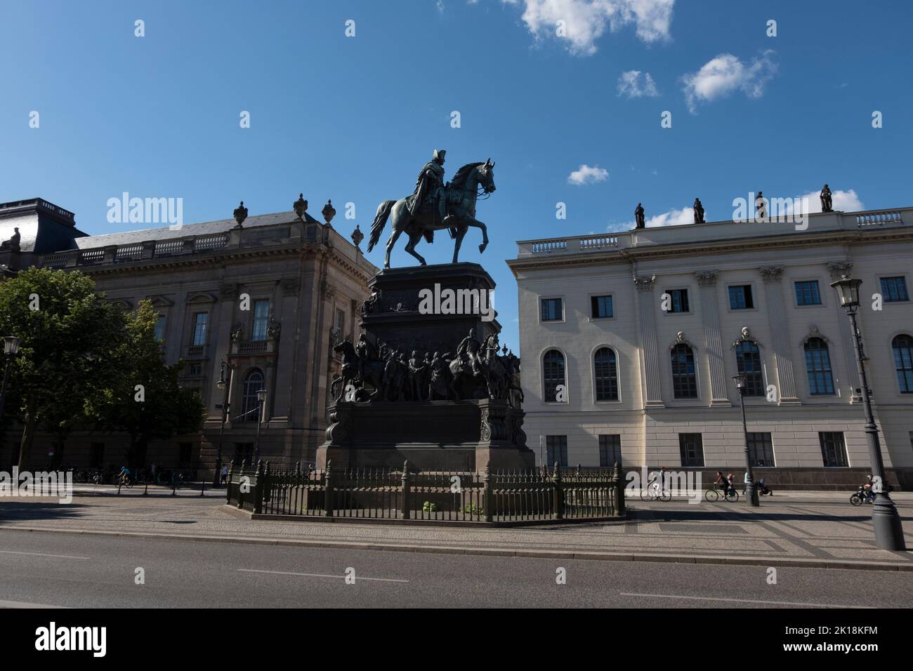 Equestrian statue of King Frederick II of Prussia. Unter der Linden ...