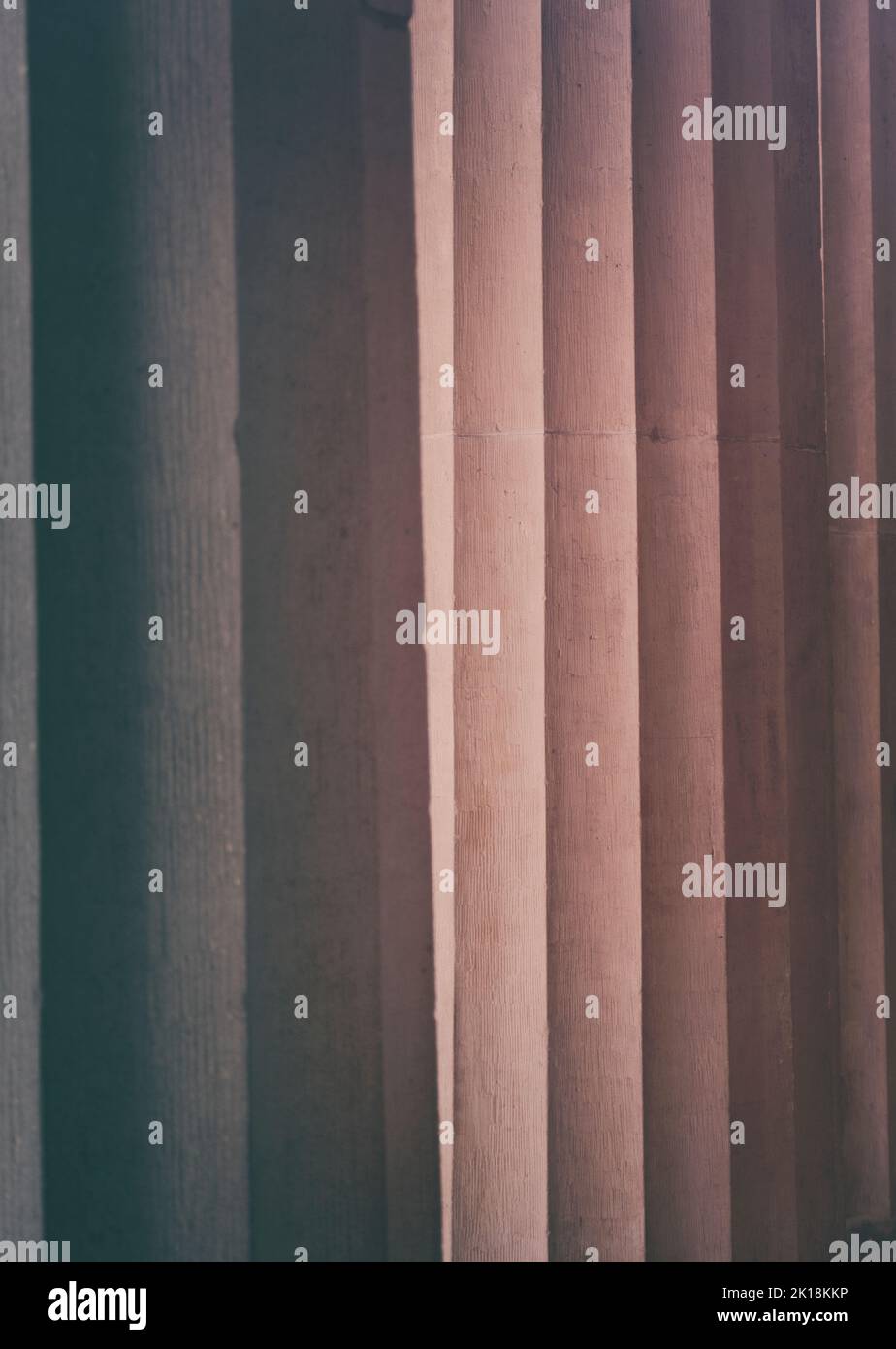 Columns at the facade of the Neue Wache (New Guard). Building erected ...