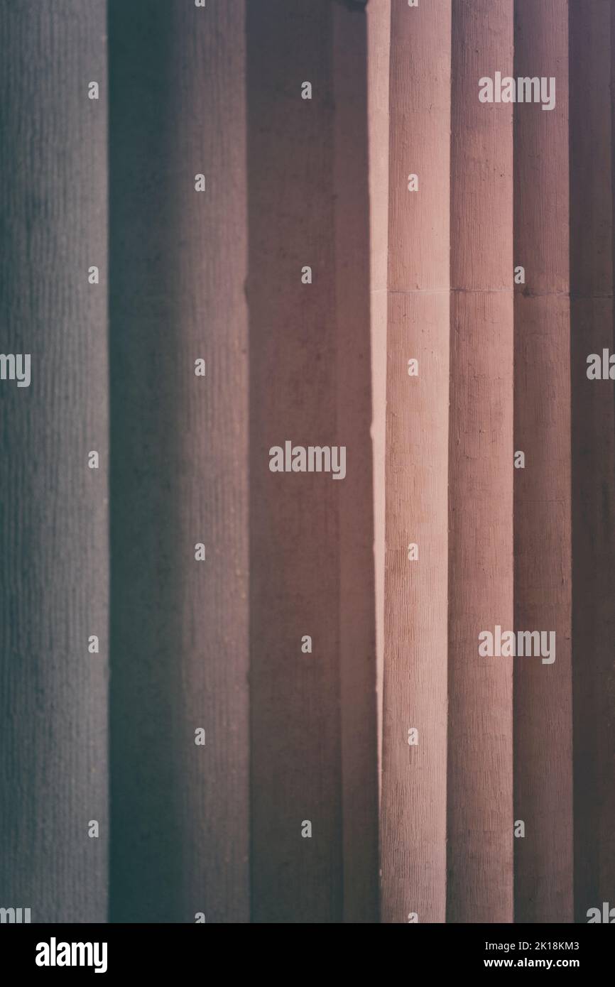 Columns at the facade of the Neue Wache (New Guard). Building erected ...
