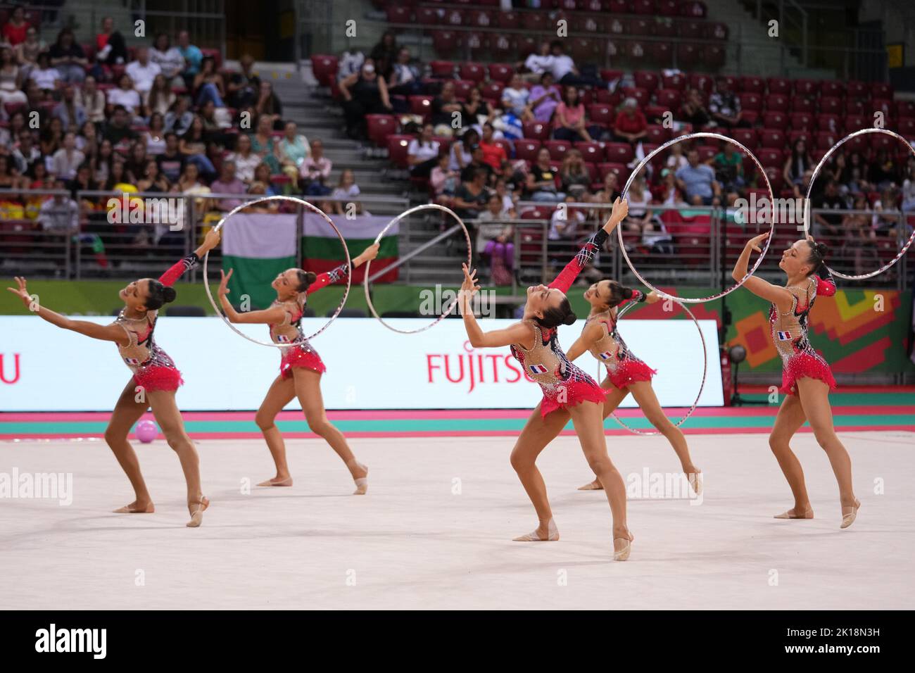 Sofia, Bulgaria. 16th Sep, 2022. FRA - France 5 Hopps during Rhythmic ...