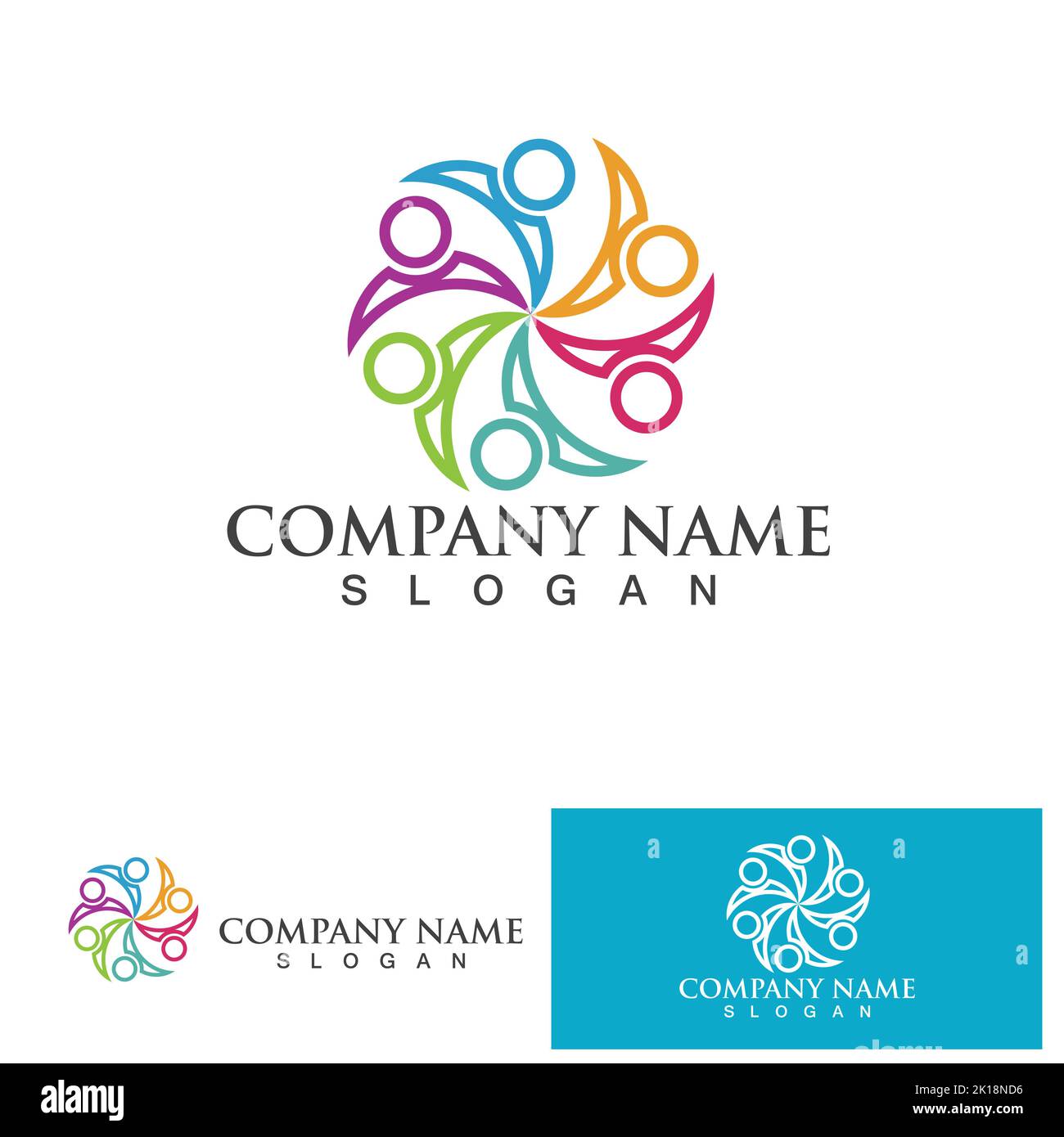 group logo, network and social icon vector Stock Vector Image & Art - Alamy