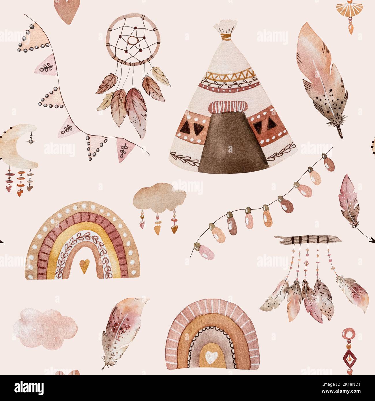 Boho style rainbow Stock Photo - Alamy