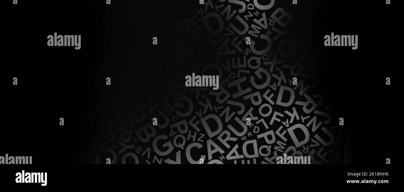 Creative and modern background with letters Stock Photo - Alamy