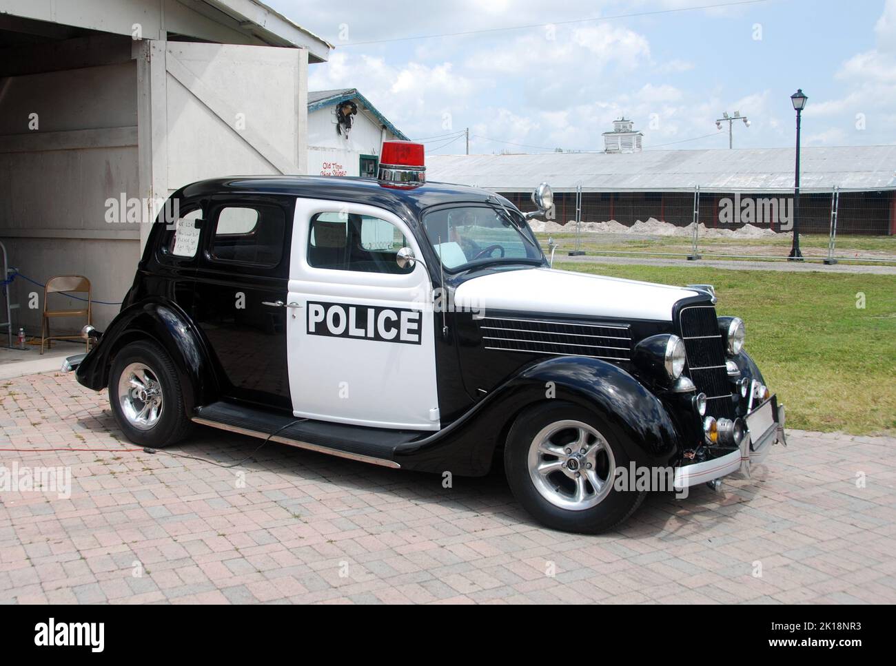 Old retro police car from the 30s era Stock Photo - Alamy