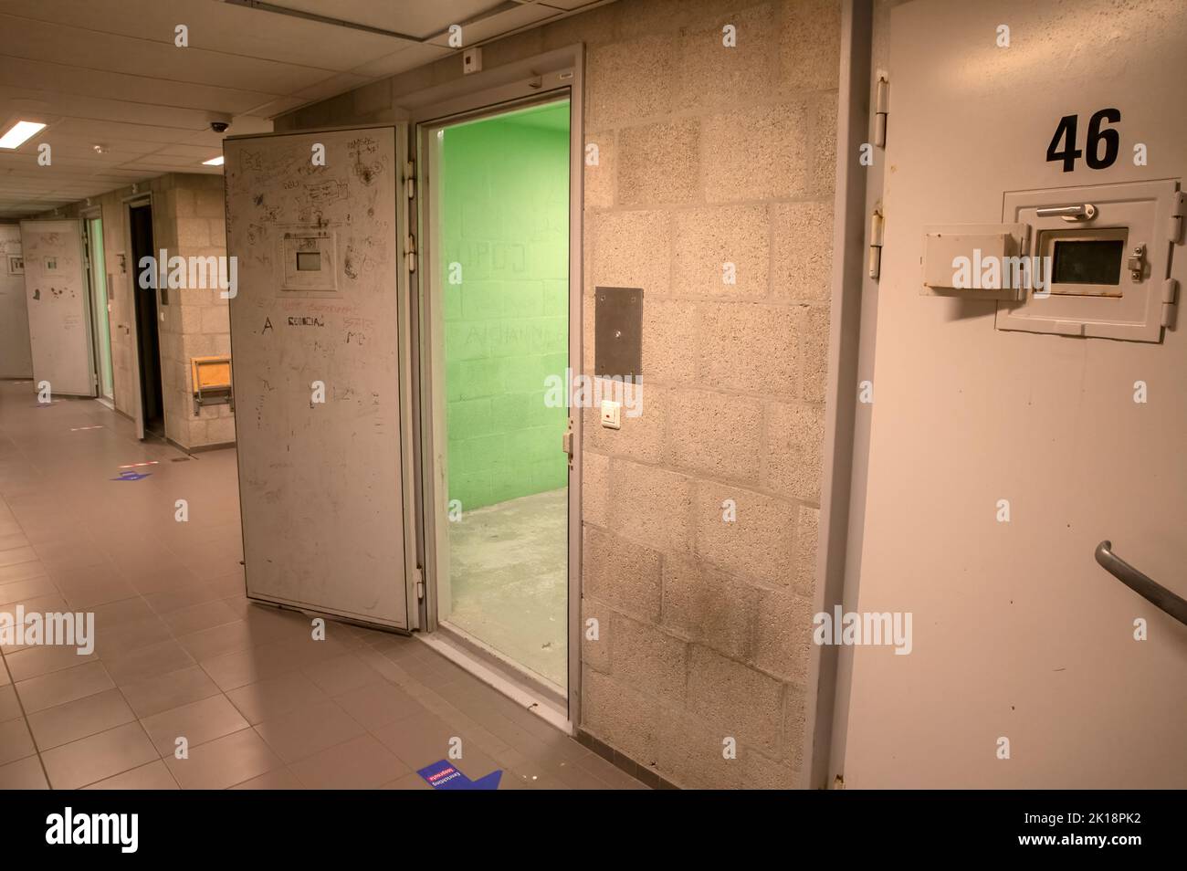 Prison Cells Inside The Former Justice Building At Amsterdam The ...