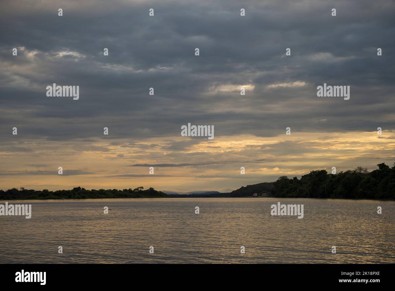 The Paraguay River near Baiazinha Lodge located in the Northern ...