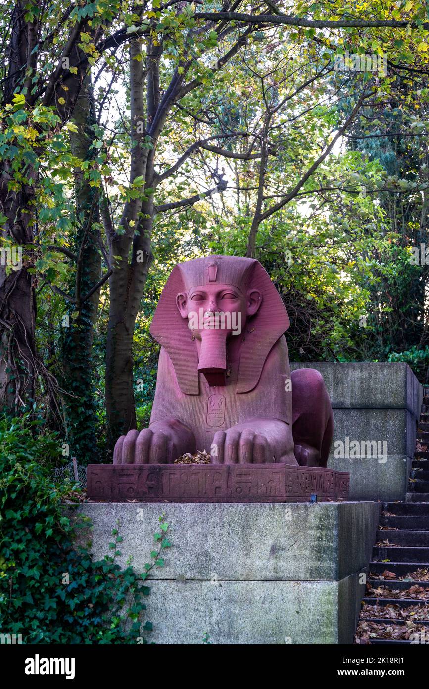 Crystal Palace Sphinx, Crystal Palace Park, London, England, UK Stock ...