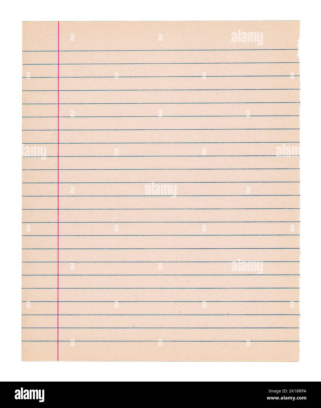 Sheet from a school notebook in a ruler. Notebook texture Stock Photo ...