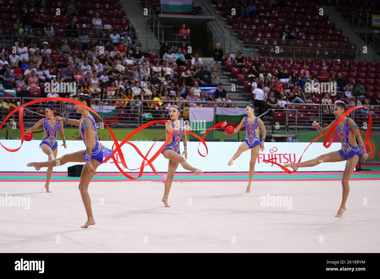 Sofia, Bulgaria. 16th Sep, 2022. KAZ - Kazakhstan Team 3 Ribbon 2 Balls ...