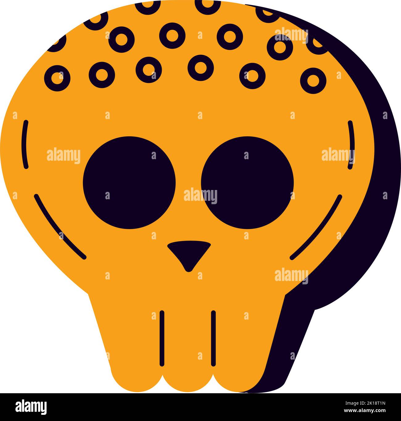 halloween skull head isolated icon Stock Vector Image & Art - Alamy