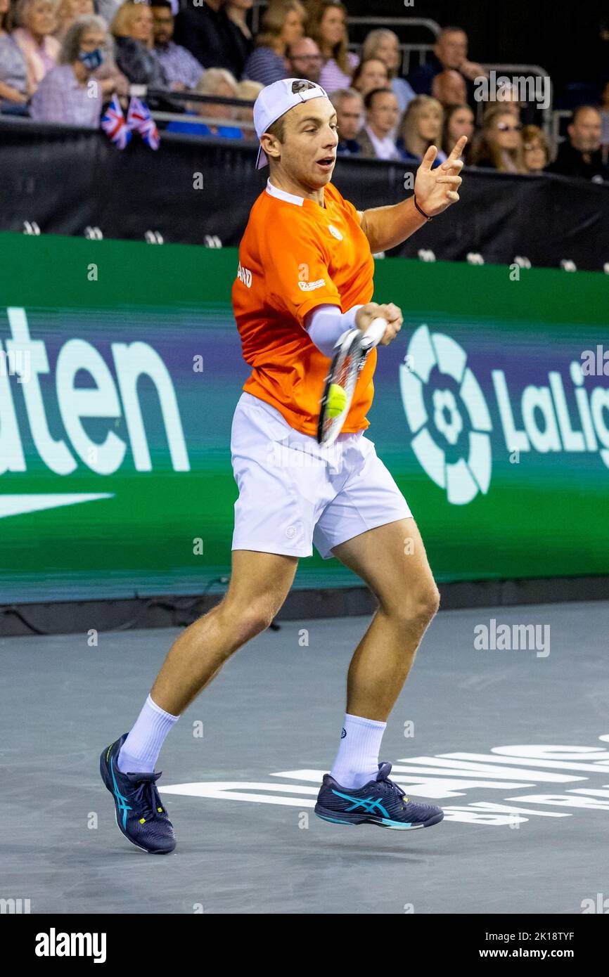 Emirates Arena, Glasgow, UK. 16th Sep, 2022. Davis Cup Tennis, Great ... Emirates Arena, Glasgow, UK. 16th Sep, 2022. Davis Cup Tennis, Great ...