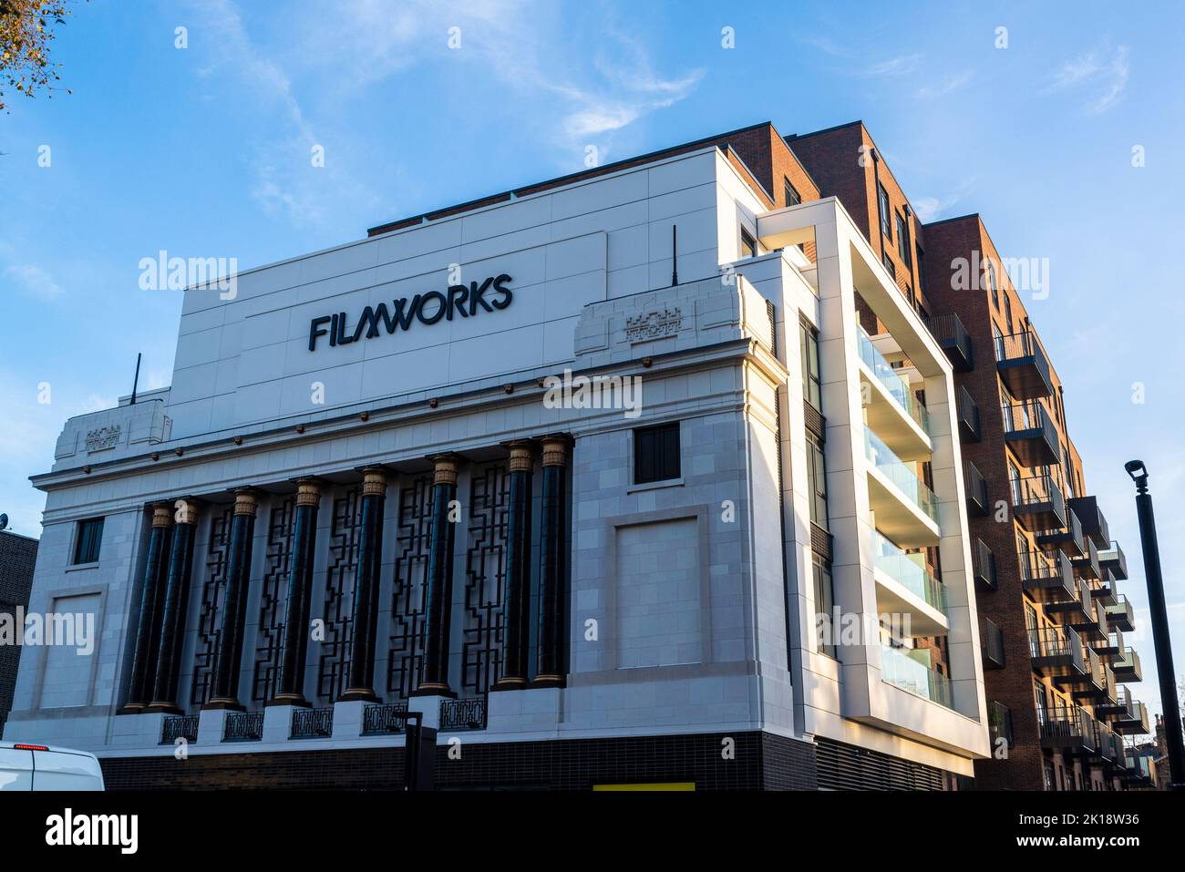Art deco facade of the former historic Empire Cinema on Ealing Broadway ...