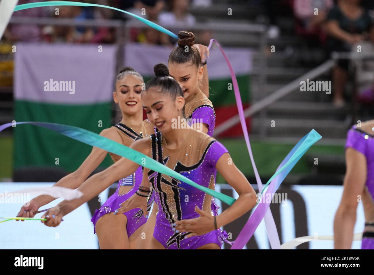 Sofia, Bulgaria. 16th Sep, 2022. GRE - Greece Team 3 Ribbon 2 Hoops ...