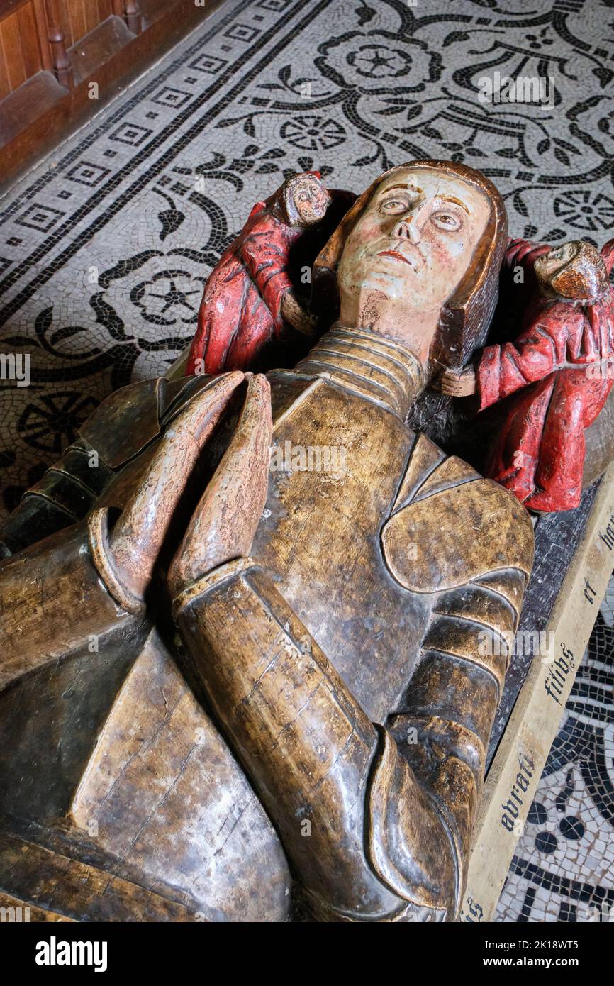 Edmund Cornwall Monument in St Mary's Church, Burford, Shropshire Stock ...