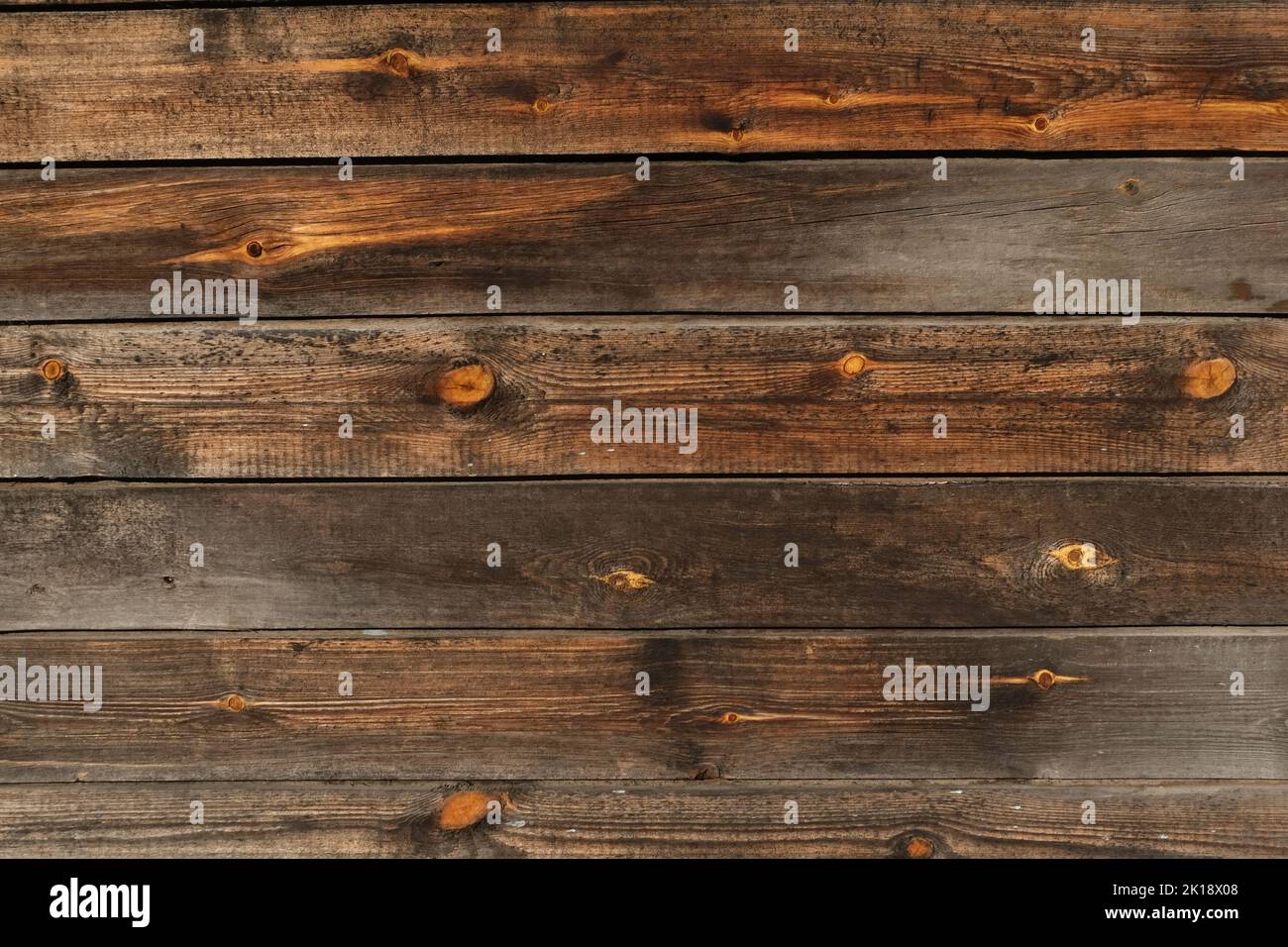 Wooden texture with horizontal lines. The texture of wood with knots ...