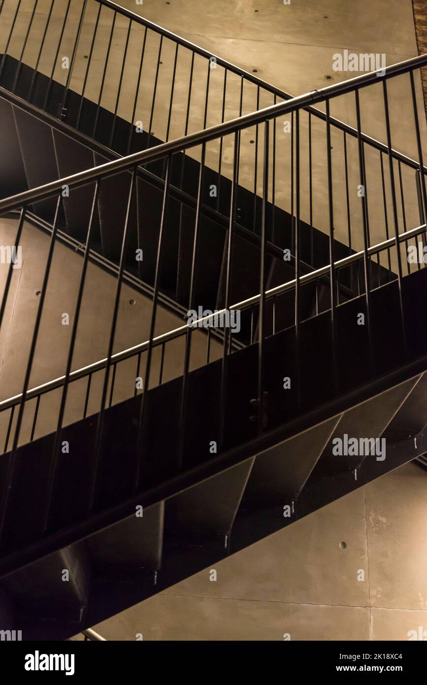 Stairs at night, London, England, UK Stock Photo - Alamy