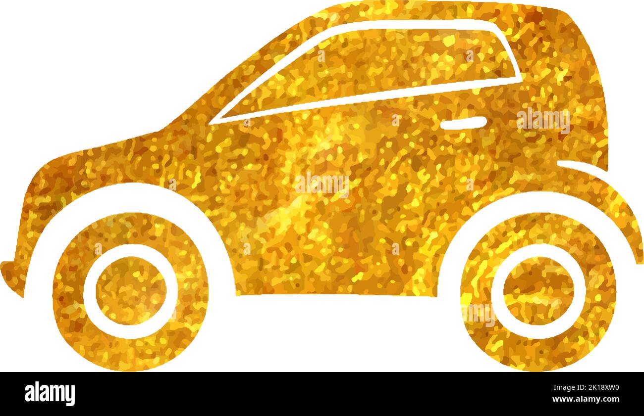 Hand drawn Small car icon in doodle sketch lines vector illustration ...