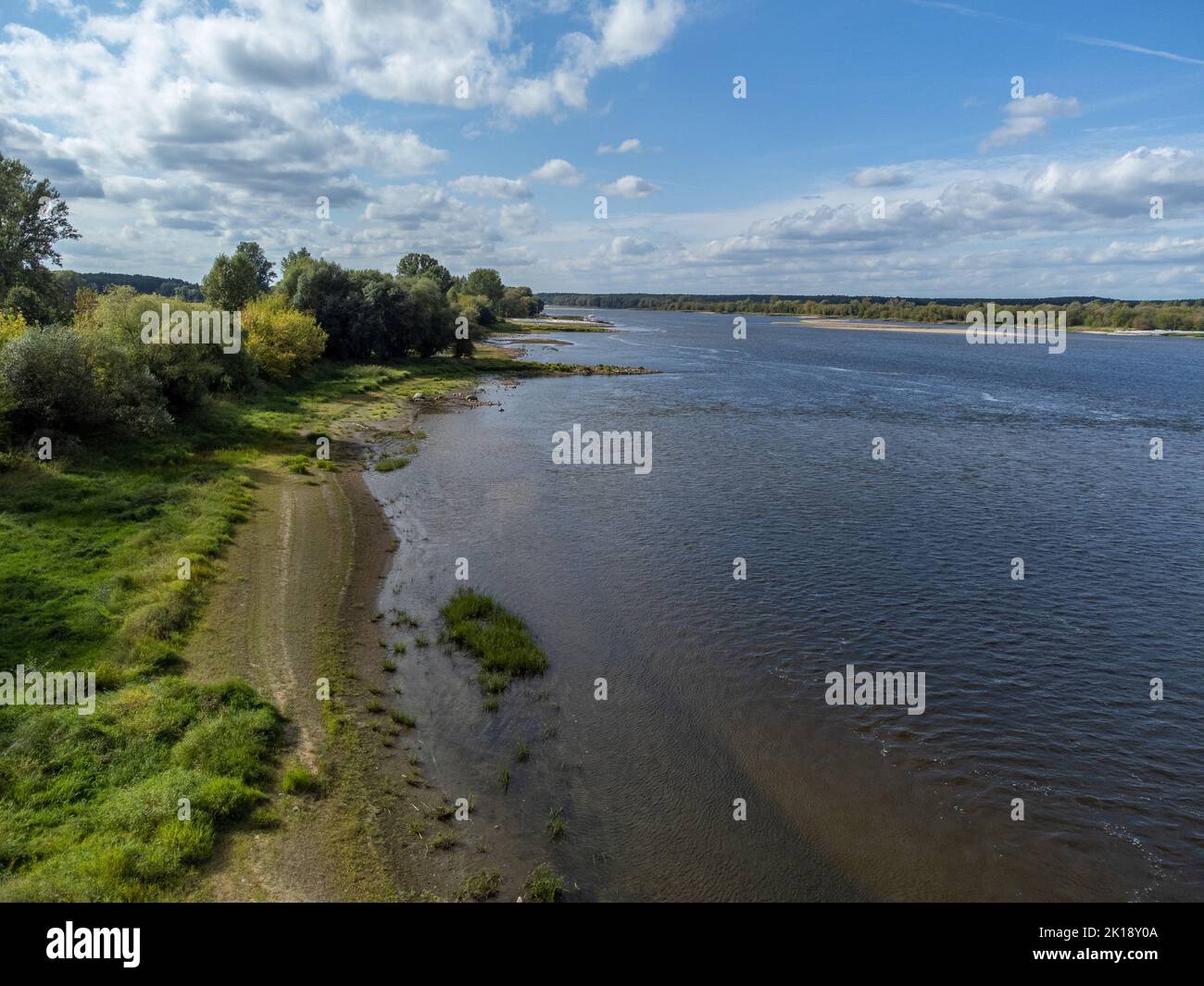 Aerial view wisla vistula river hi-res stock photography and images - Alamy