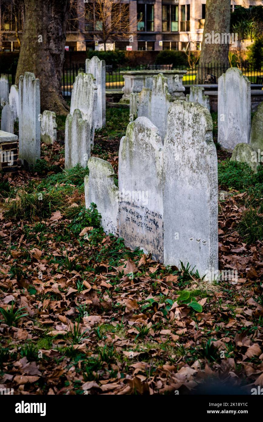 Bunhill Fields is a former burial ground in the borough of Islington ...