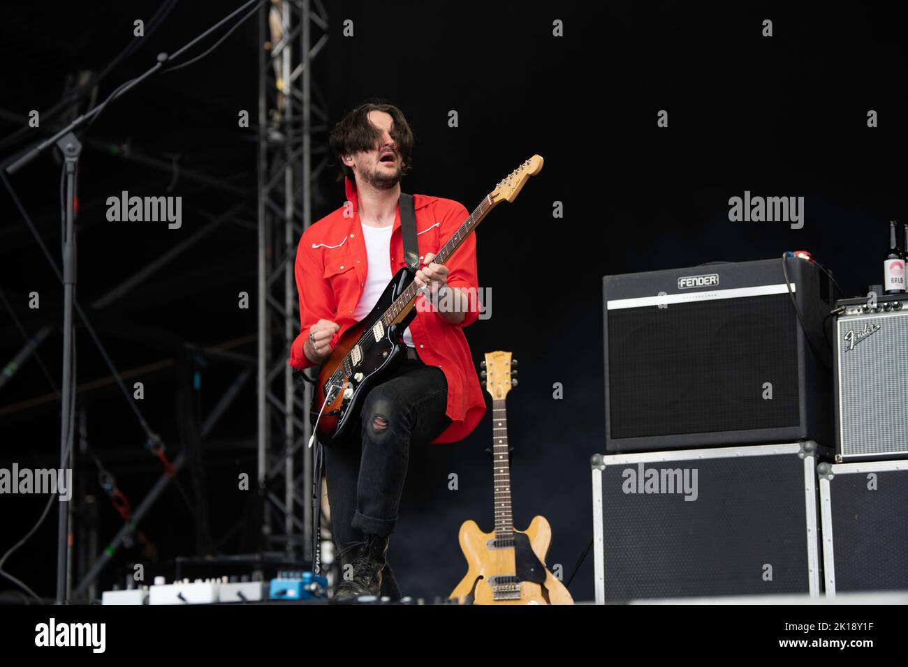British band, from Brighton, playing at the Tempelhof Sounds festival ...