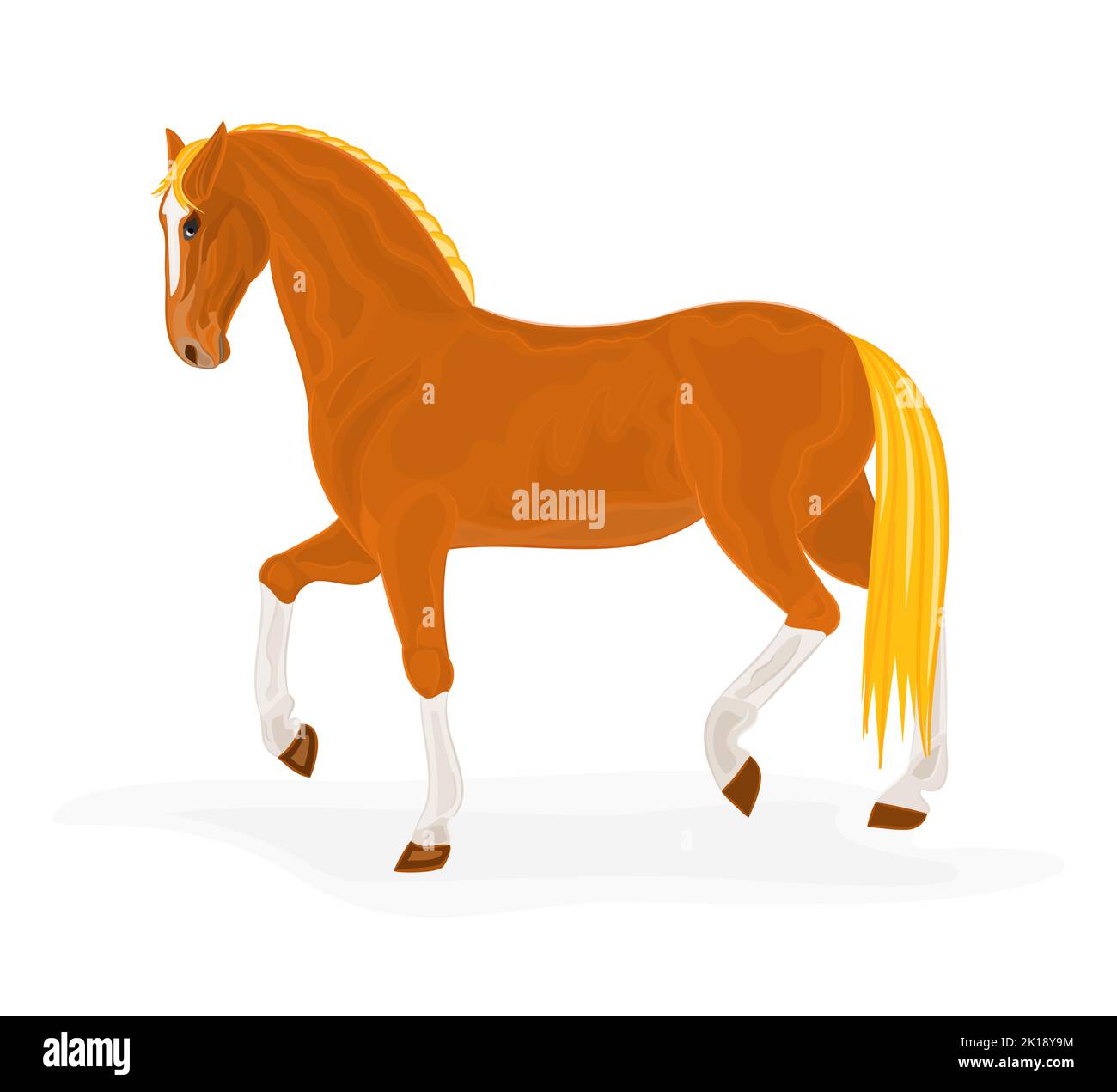 Sorrel horse black mane Cut Out Stock Images & Pictures - Alamy