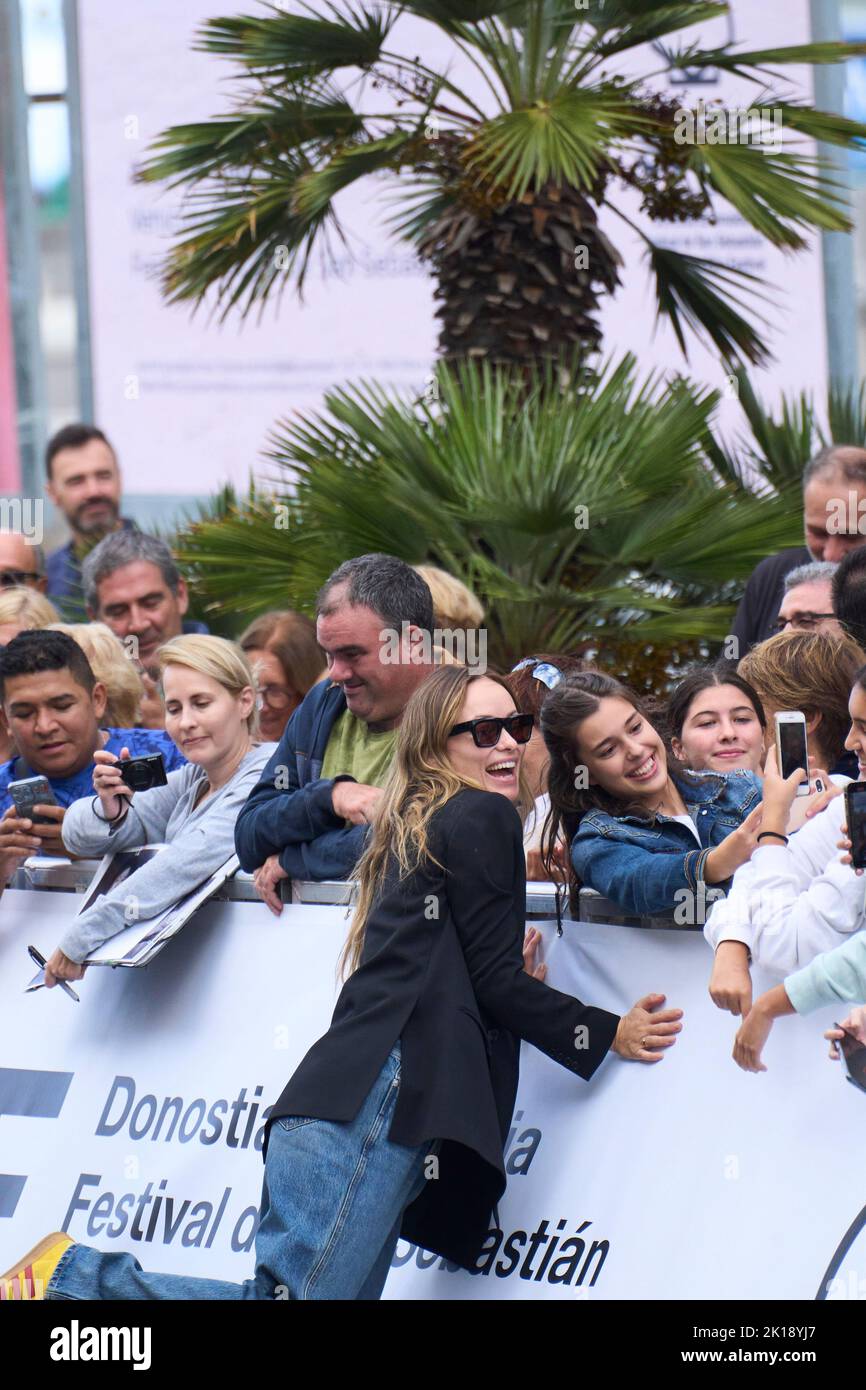Donostia / San Sebastian. Spain. 20220916, Olivia Wilde arrives at ...