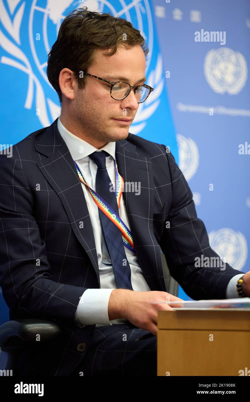 New York, NY, USA. 16th Sep, 2022. Assistant to U.S. Representative to ...
