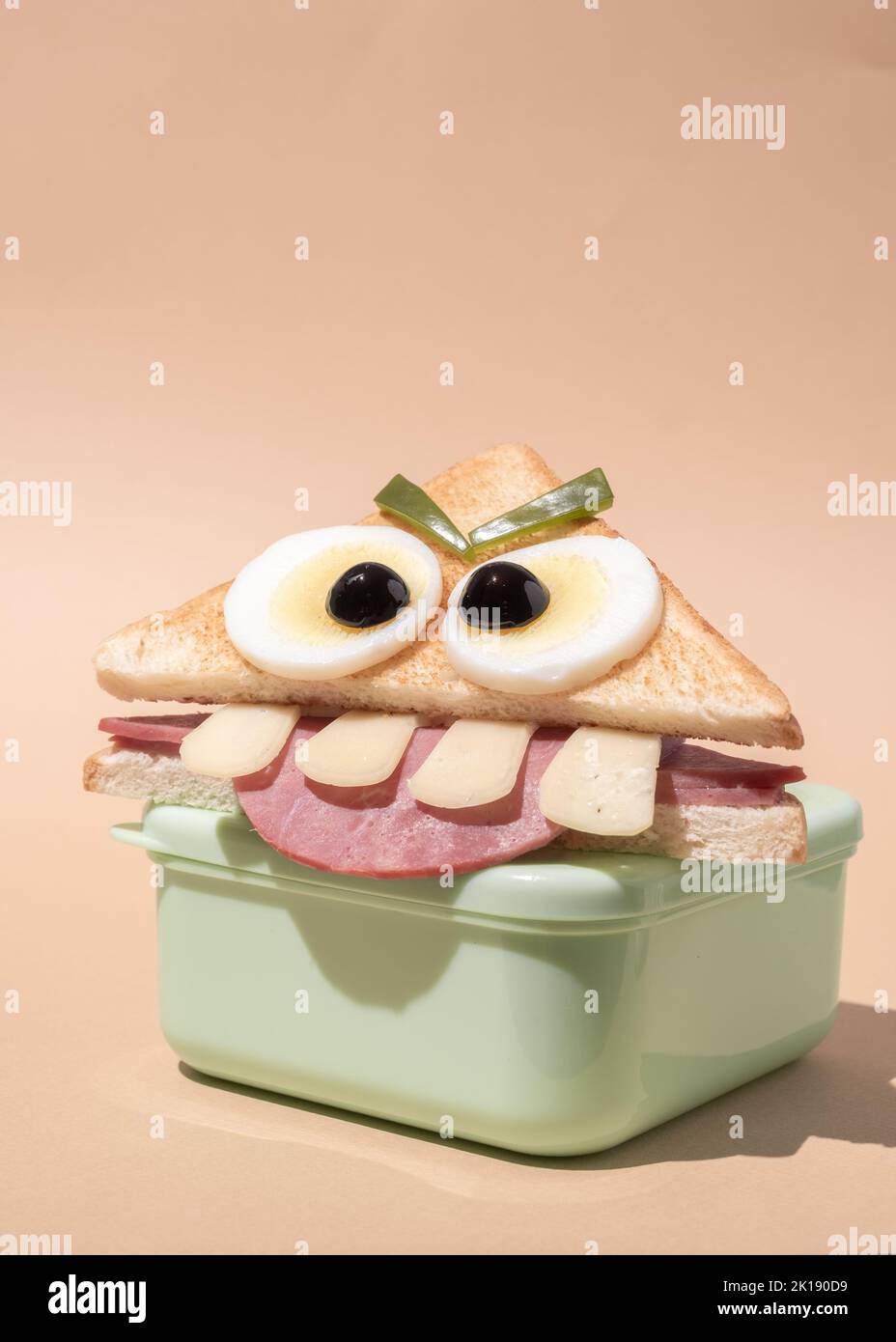 Fun Halloween monster sandwich Stock Photo - Alamy