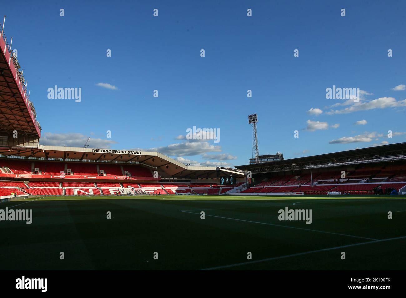 A general view of City Ground before the Premier League match ...