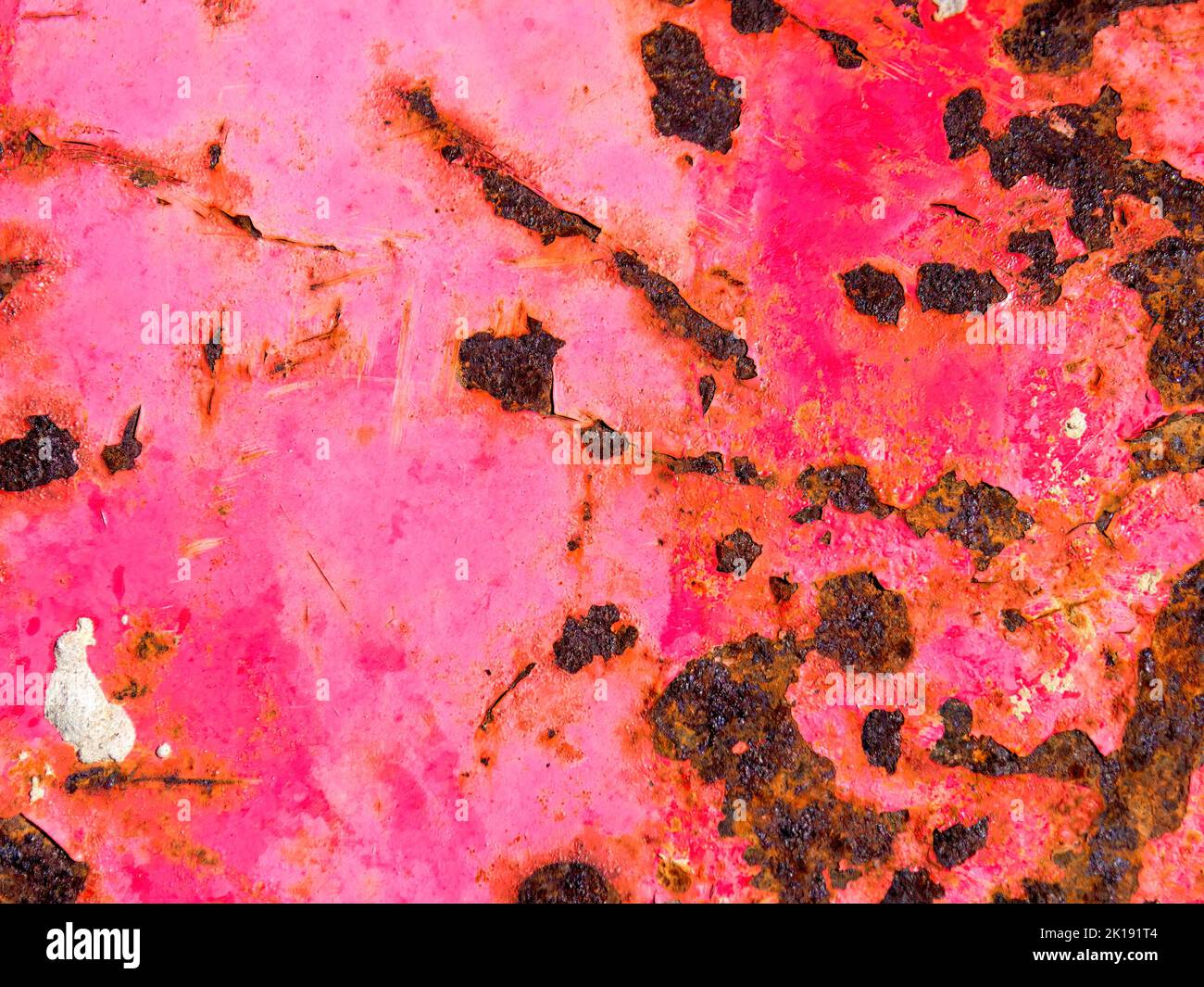 Red rust texture on a metallic surface Stock Photo - Alamy