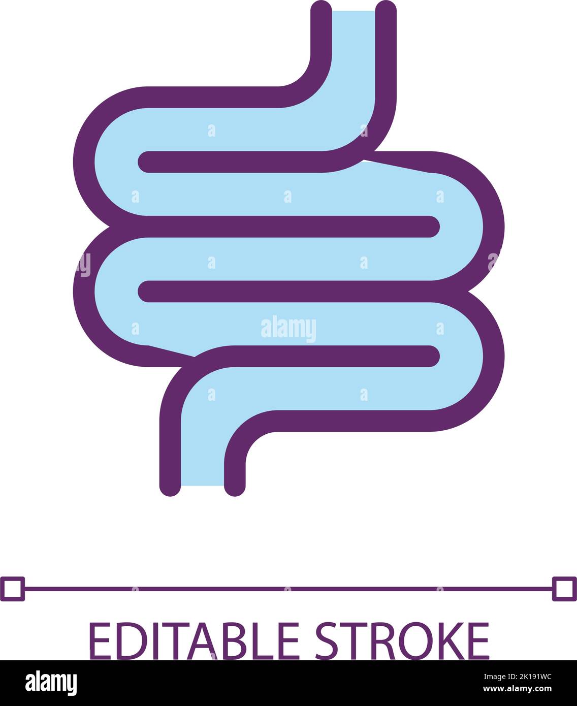 Intestine pixel perfect RGB color ui icon Stock Vector Image & Art - Alamy