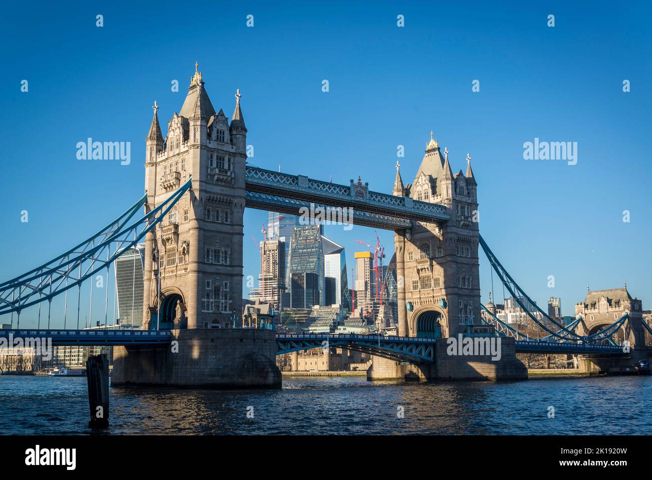 Tower Bridge, a Grade I listed combined bascule and suspension bridge ...