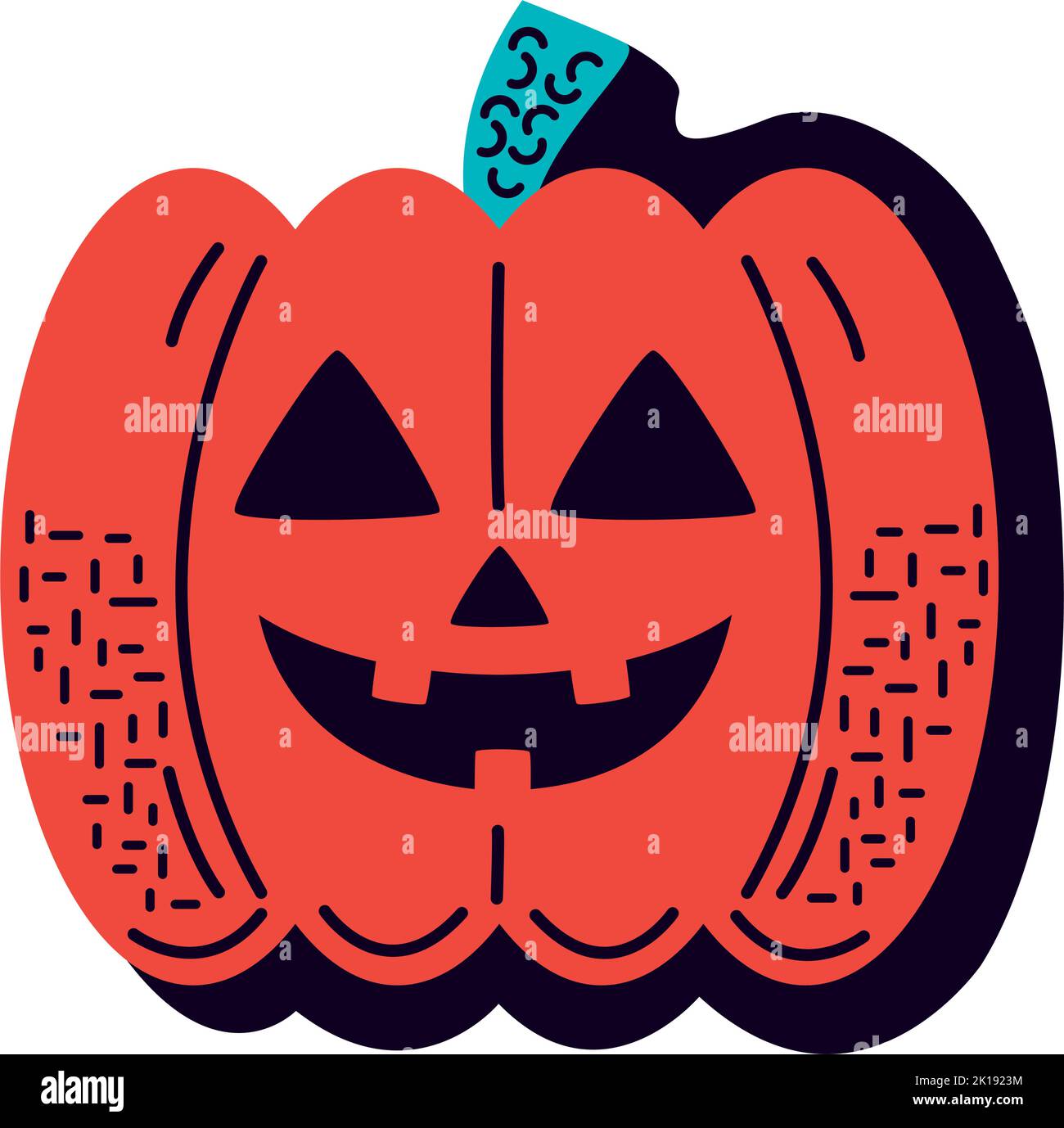 halloween pumpkin face comic character Stock Vector Image & Art - Alamy