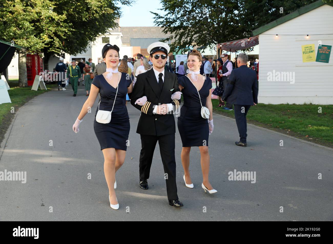 Goodwood, West Sussex, UK. 16th September 2022. Immaculate costumes at ...