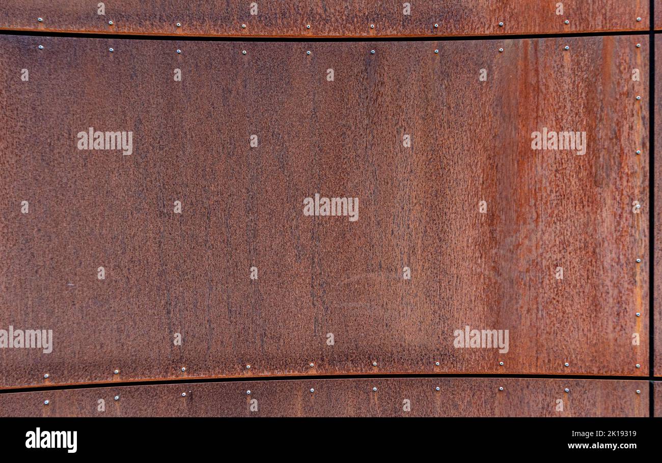 Rusty ore sheet. Metal industrial background. Rusty metal plate texture ...