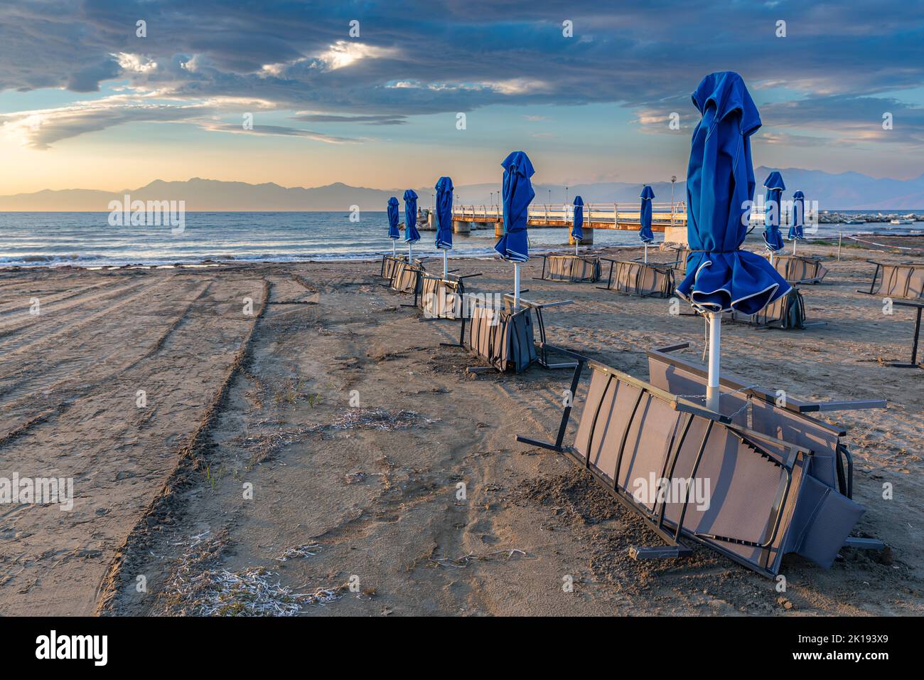 On the seafront of Roda, Corfu, Greece Stock Photo - Alamy