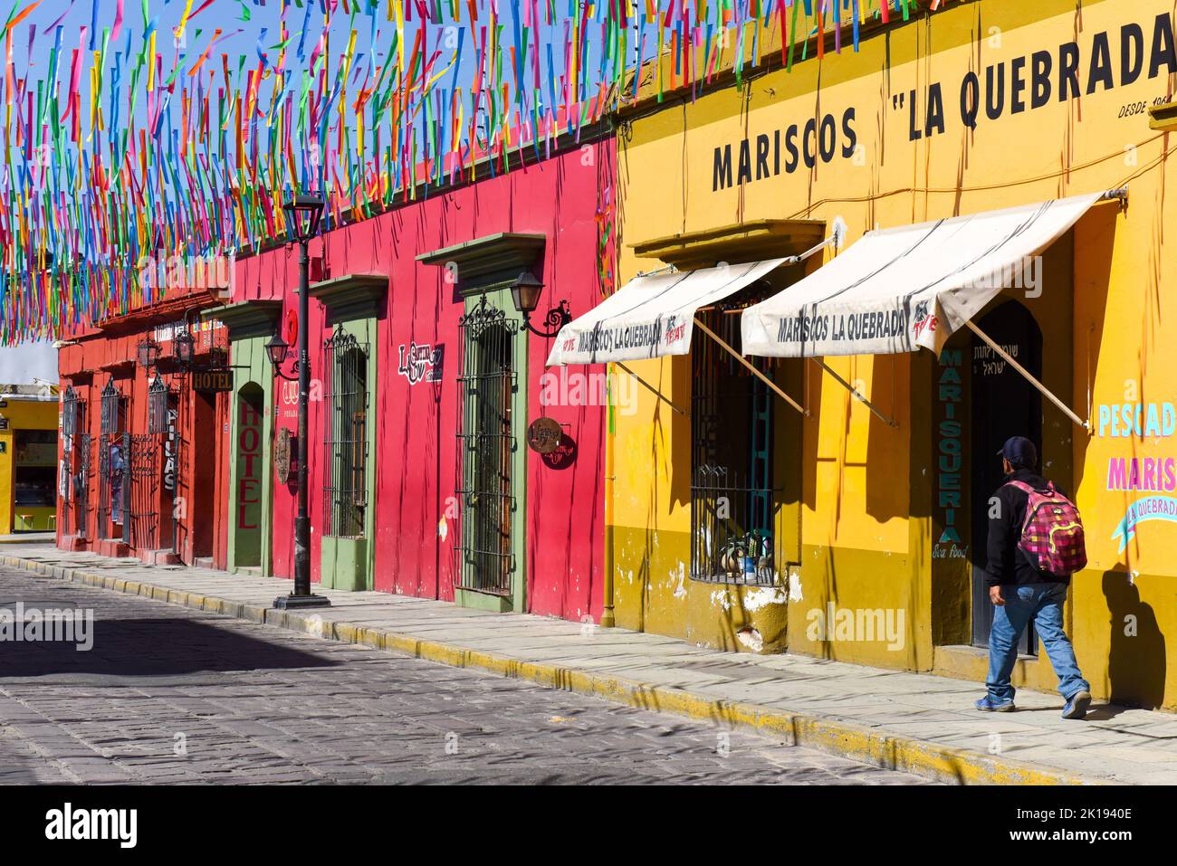 Old Oaxaca city center, Oaxaca de Juarez, Mexico Stock Photo - Alamy