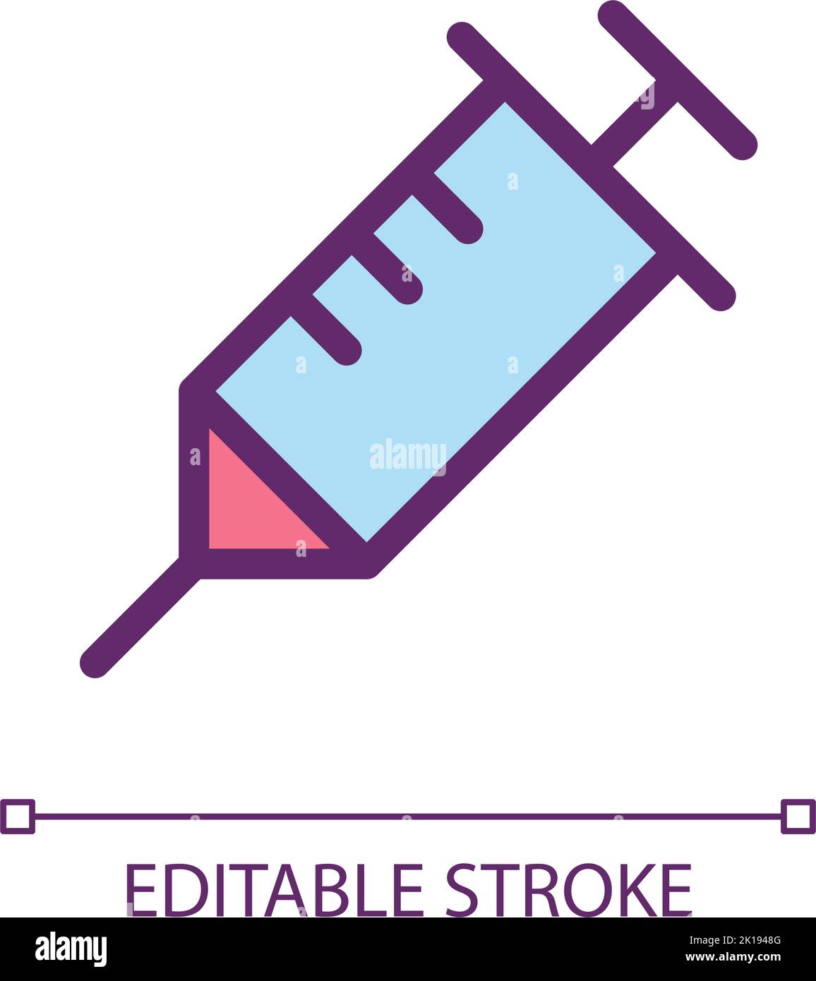 Syringe pixel perfect RGB color ui icon Stock Vector Image & Art - Alamy
