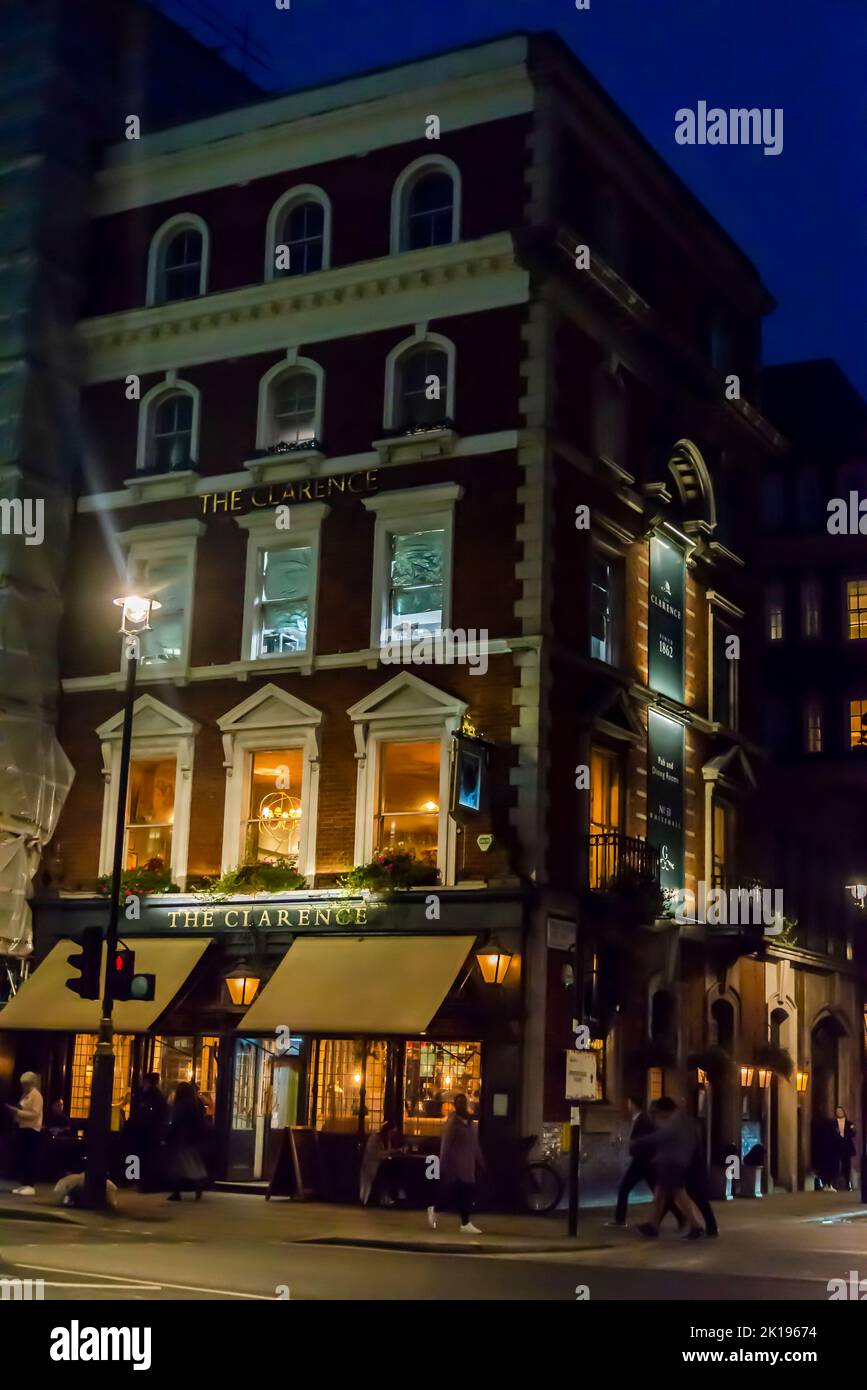 The Clarence pub, Whitehall, City of Westminster, London, England, UK ...