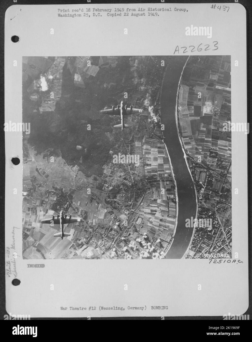 Bombs, Dropped From Boeing B-17 Flying Fortresses Of The 100Th Bomb ...