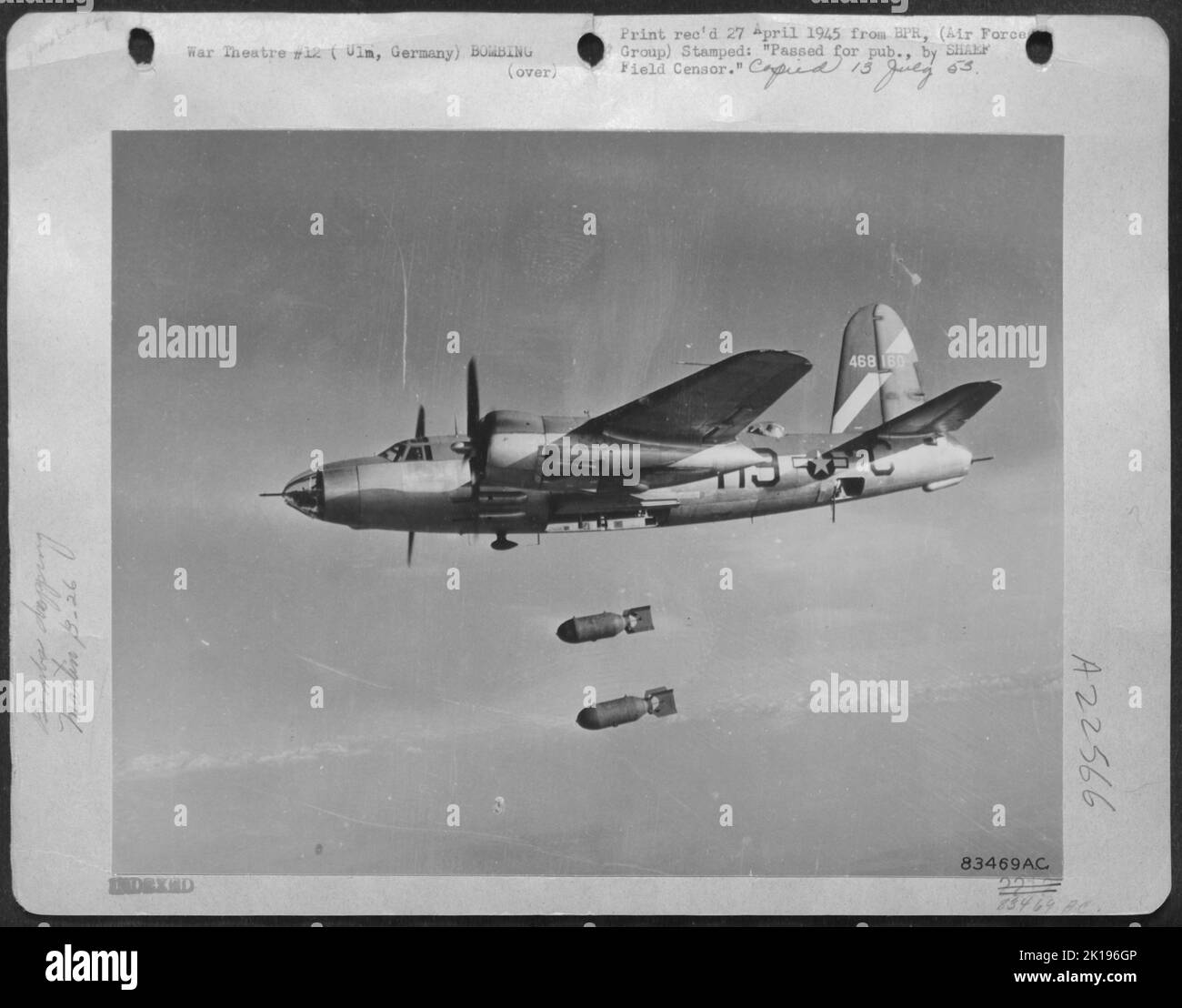 A Martin B-26 Marauder Of Major General Samuel E. Anderson'S 9Th ...