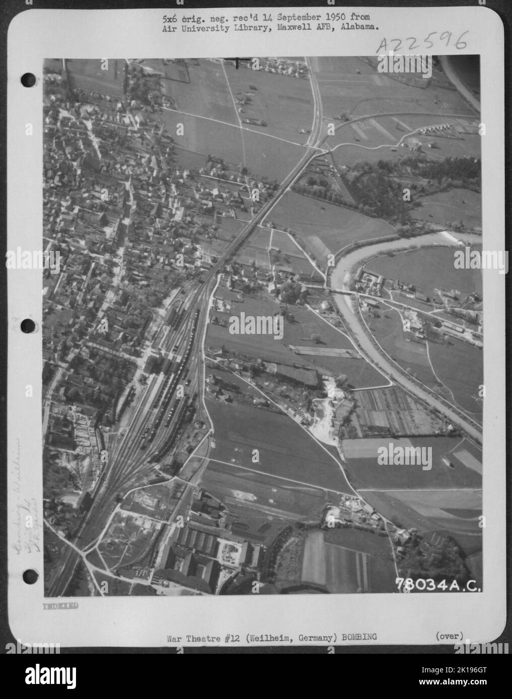 Aerial Of Weilheim Marshalling Yards, Germany Before Bombing By 14Th ...
