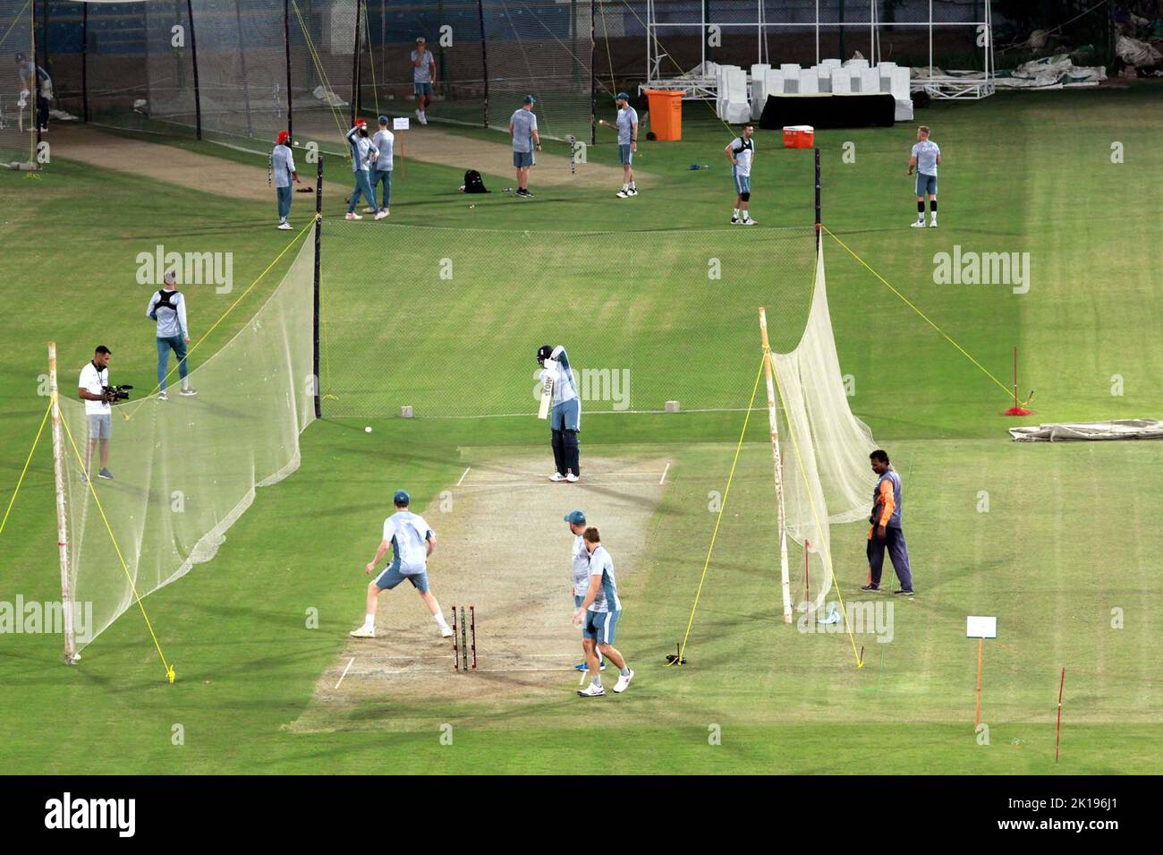 Pakistan. 16th Sep, 2022. England Cricket Team Players are warming up ...