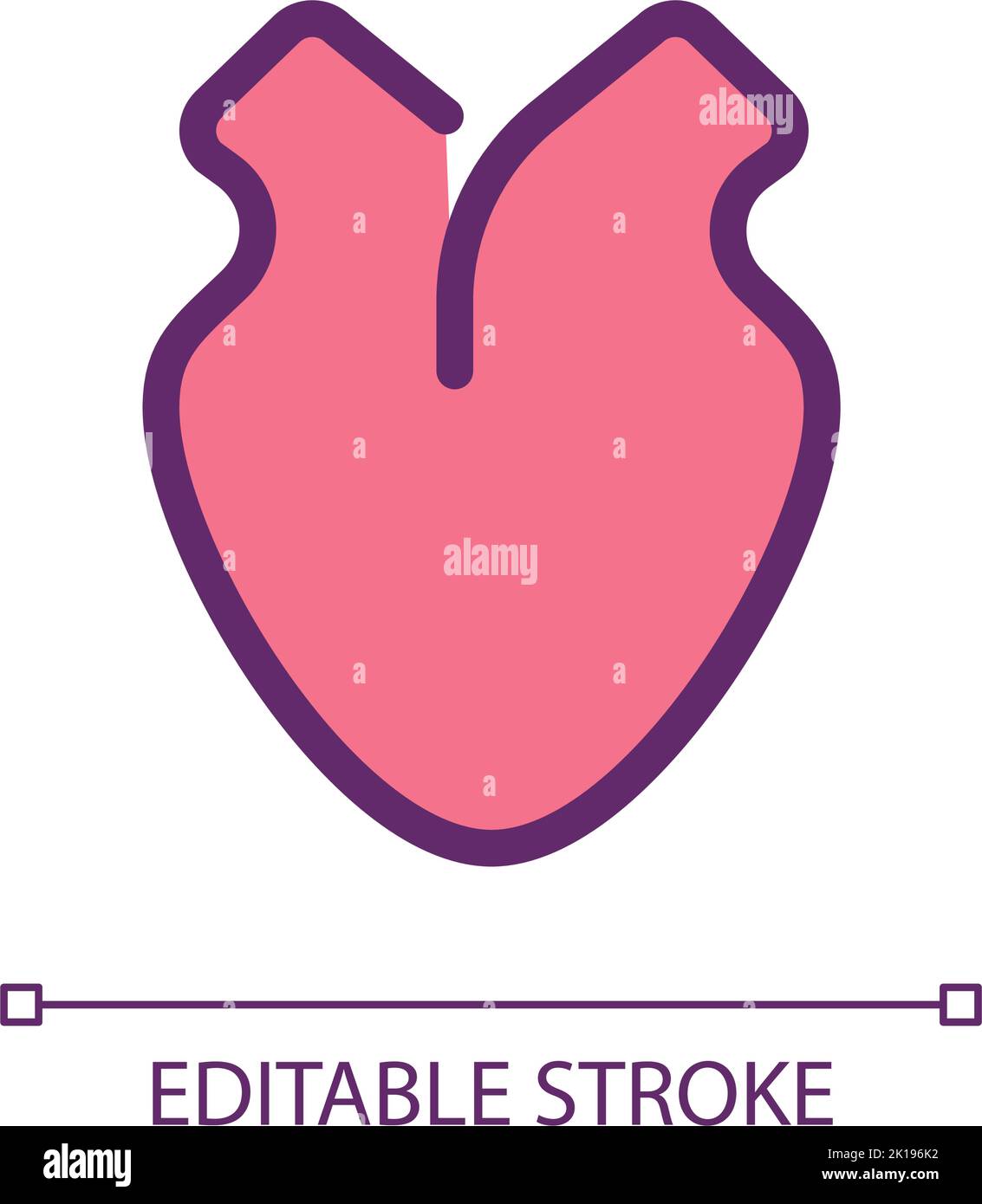 Heart pixel perfect RGB color ui icon Stock Vector Image & Art - Alamy