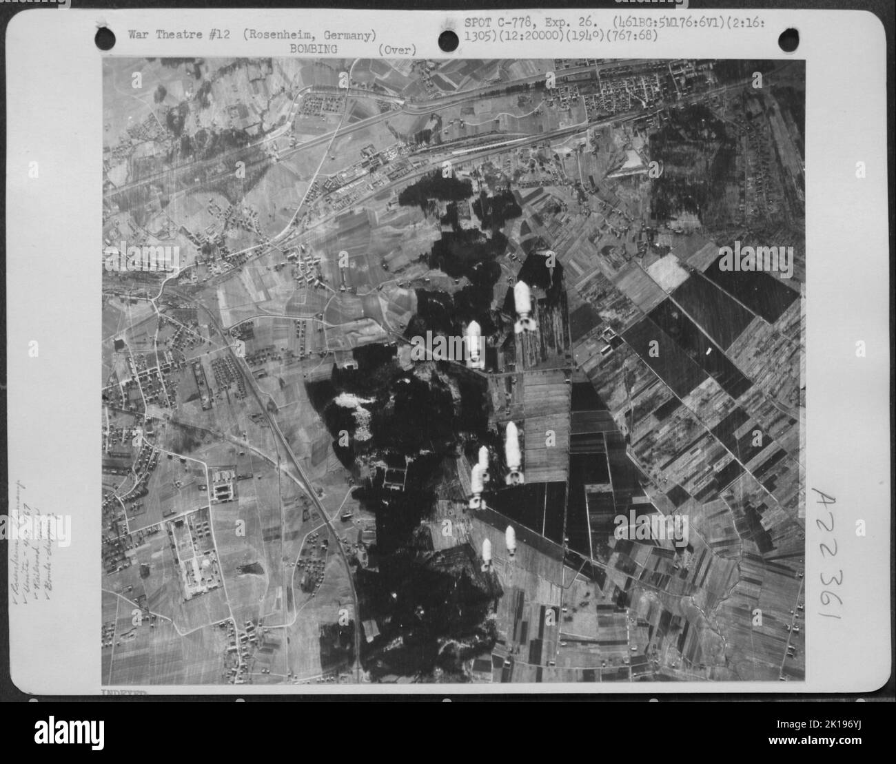 Bombs Dropped By Planes Of The 461St Bombardment Group, 766Th Bomb ...