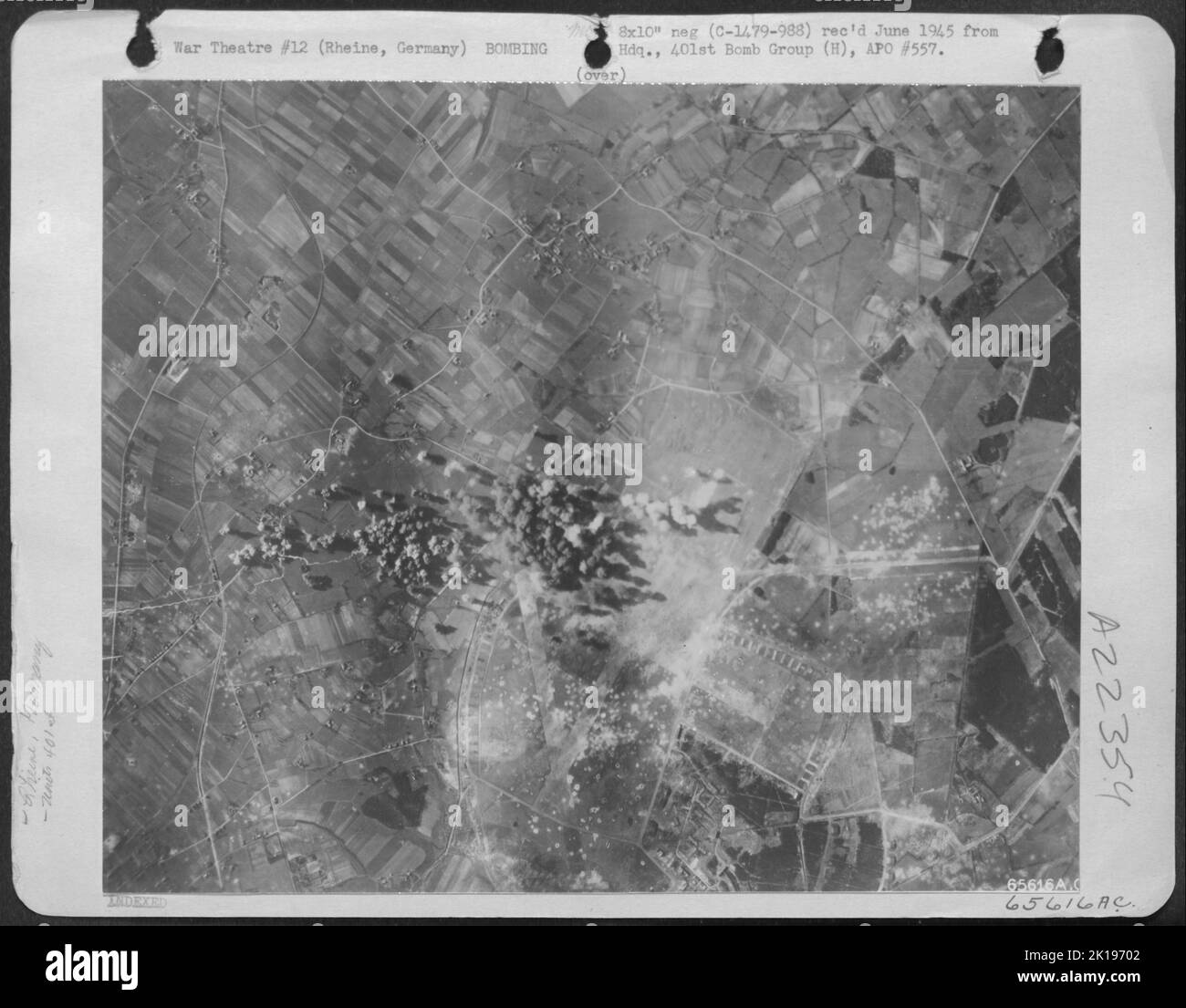 Bombs Dropped By Boeing B-17 Flying Fortresses Of The 401St Bomb Group ...